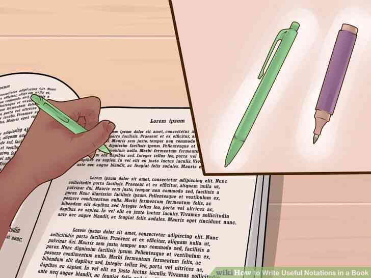 Cómo Escribir Útil Anotaciones en un Libro