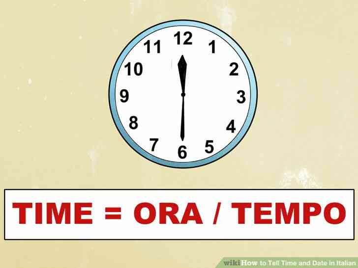 Cómo Decir la Hora y la Fecha en italiano