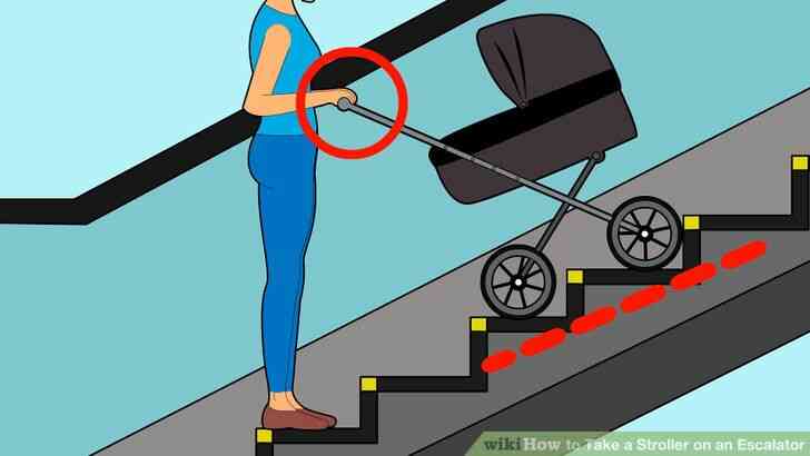 Cómo Tomar un Cochecito en una Escalera mecánica