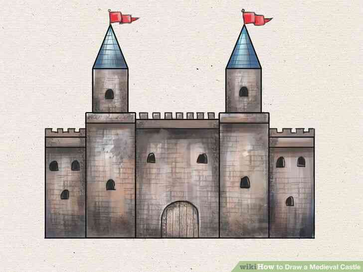 Cómo Dibujar un Castillo Medieval