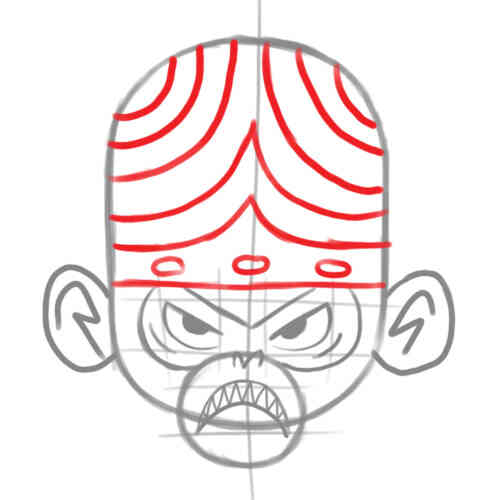 Cómo Dibujar Mojo Jojo de las Chicas Superpoderosas