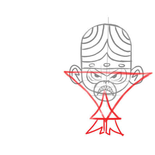 Cómo Dibujar Mojo Jojo de las Chicas Superpoderosas