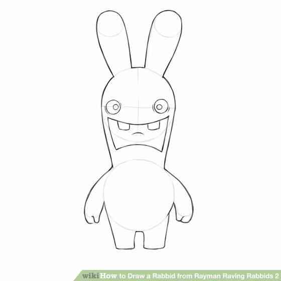 Cómo Dibujar un Rabbid de Rayman Raving Rabbids 2