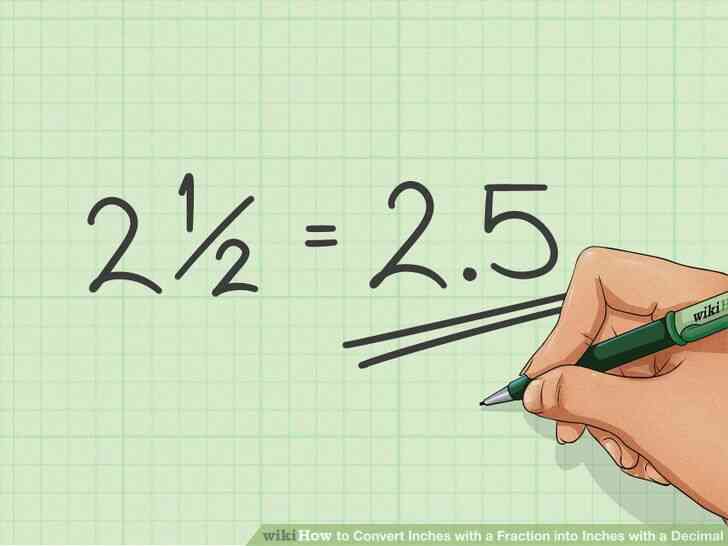 Cómo Convertir Pulgadas con una Fracción en Pulgadas con un Decimal