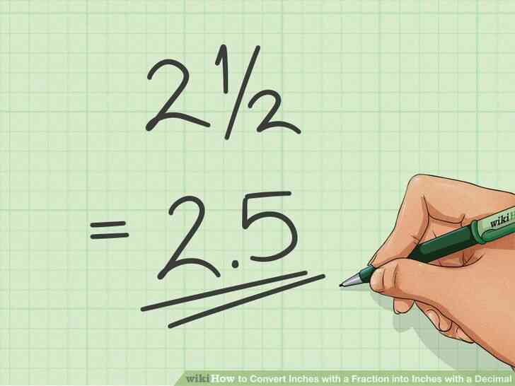 Cómo Convertir Pulgadas con una Fracción en Pulgadas con un Decimal