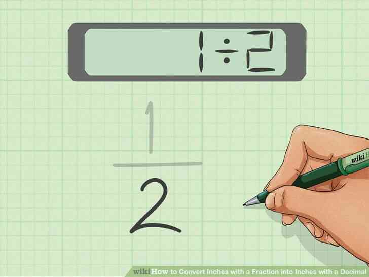 Cómo Convertir Pulgadas con una Fracción en Pulgadas con un Decimal